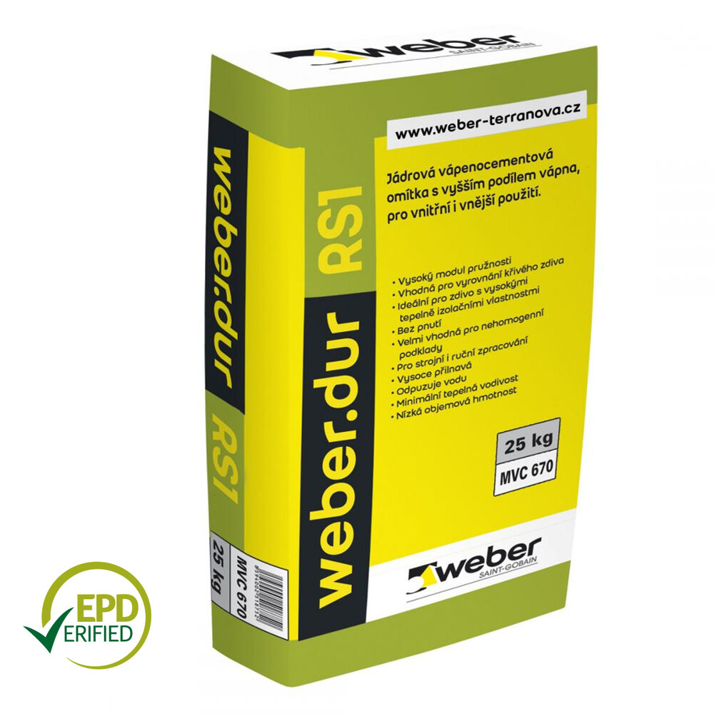weberdur RS1 | jádrové omítky - weber.dur | jádrové omítky a štuky ...