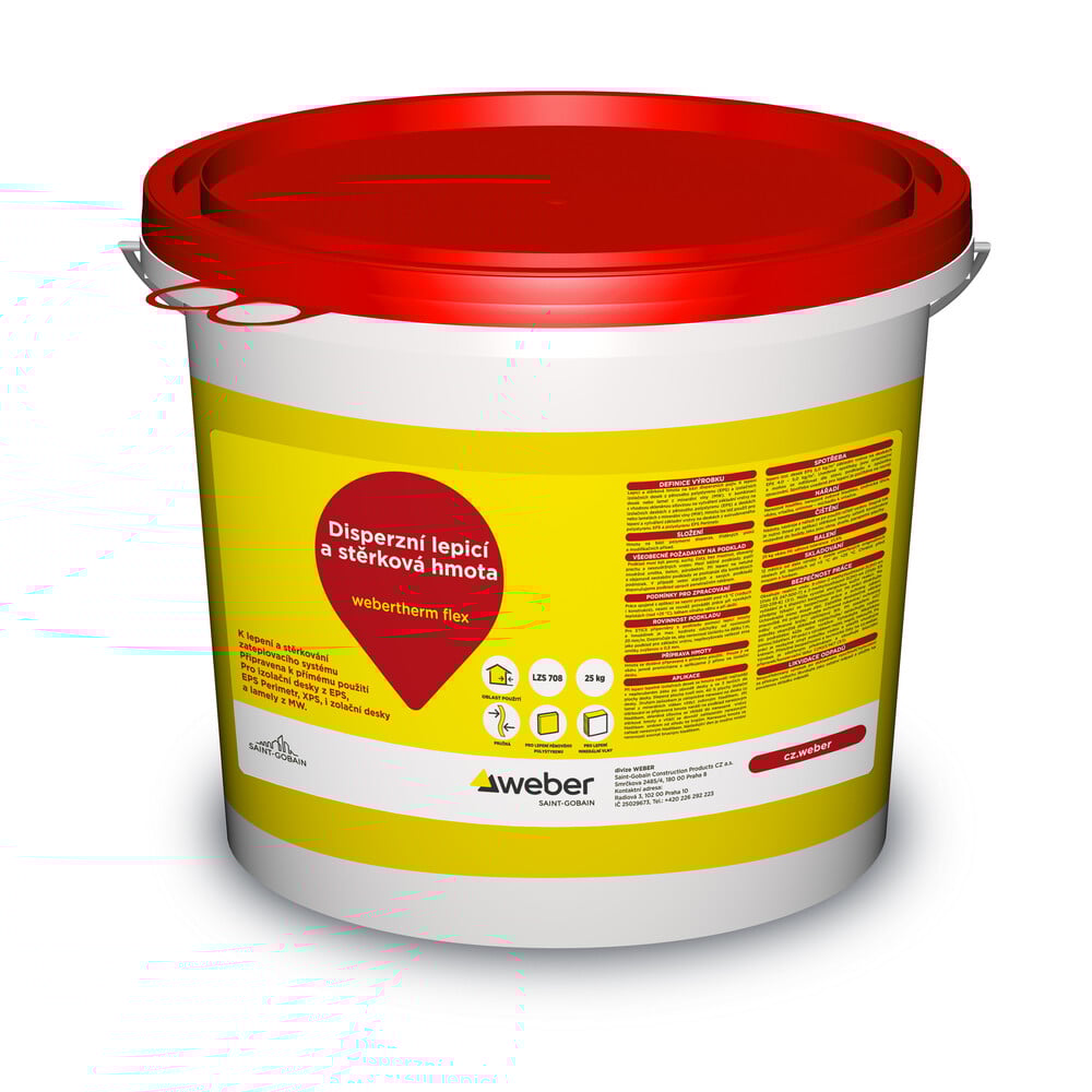webertherm flex | lepicí a stěrkové hmoty pro ETICS | zateplovací systémy | Cz.Weber