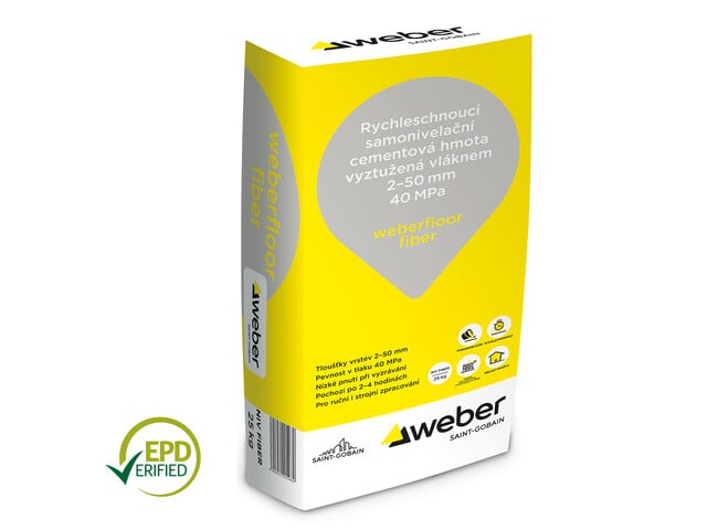 weberfloor fiber | samonivelační | podlahy | Cz.Weber
